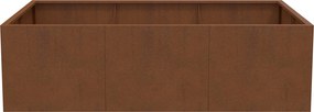 BestBerg Vyvýšený cortenový zahradní záhon  BBGR-640CT / 640 l / 150 x 100 x 43 cm / corten