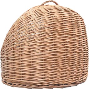 Přepravka pro kočku 60 x 45 x 45 cm přírodní vrba 170909
