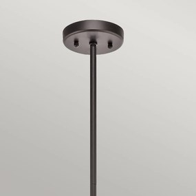 Venkovní lustr do pergoly Elstead LYNDON IP44 5×E27 hnědá barva