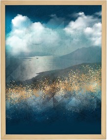 Obraz Impression 30x40cm gold&navy