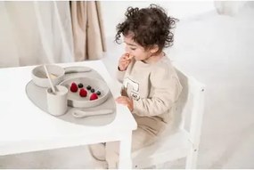 KikkaBoo Talíř Platinum Silicone Sand / od 6 měsíců