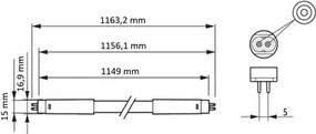 Philips MASTER LEDtube T5 HO840 / LED trubice / 26W / 3900lm / 1149mm