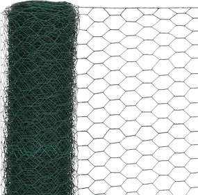Pletivo ke kurníku ocel PVC vrstva 25 x 1,2 m zelené 143260
