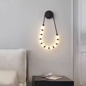 Toolight Toolight, LED nástěnné svítidlo 8W, 4000K, APP1661-W, černá-bílá, OSW-03666