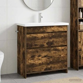 Sada koupelnového nábytku Kouřový dub 81 x 40 x 84,5 cm 3404270