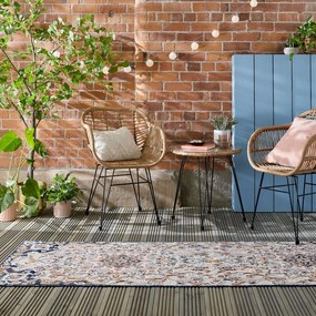 Flair Rugs, Běhoun Plaza Mabel Navy – na ven i na doma, 80x230, vícebarevná, chodba / předsíň