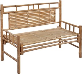 Zahradní lavice s poduškou 120 cm bambus 3063899