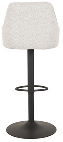 LABEL51 barová židle FENDER bílé bouclé CM-55.019