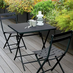 Hesperide skládací kovový zahradní stůl Greensboro 70x70x71cm šedý
