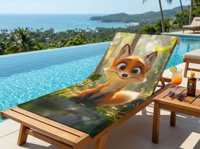 Rychleschnoucí plážová osuška VULPINA barevná 70 x 140 cm, 100% mikrovlákno