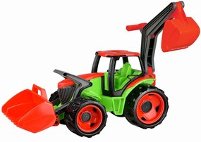 Lena Traktor se lžící a bagrem - zeleno červený