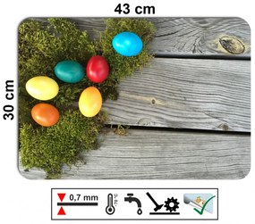 Velikonoční prostírání - 012, Barevná vajíčka