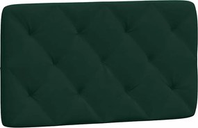 Postel s matrací tmavě zelená 90 x 200 cm samet 3208637