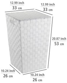 WENKO 22277100 - Koš ADRIA 33x53 cm bílá