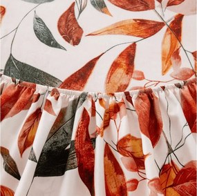 Prostěradlo z mikrovlákna AUTUMN LEAVES barevné 180x200 cm
