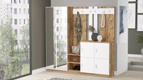 Předsíňová stěna Houseland Gibson borovice Atlantic/bílá