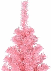 Umělý vánoční stromek se stojanem růžový 210 cm PVC 320999
