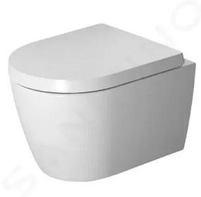 DURAVIT - ME by Starck Závěsné WC, sedátko SoftClose, Rimless, alpská bílá (45300900A1)