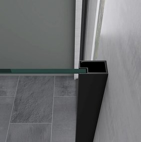 design sprchový kout RAVENA 18 - BLACK 100-140cm