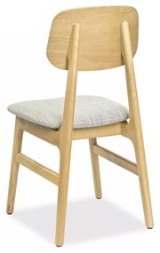 Jídelní čalouněná dubová židle - SOFIA