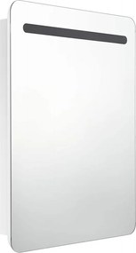 LED koupelnová skříňka se zrcadlem zářivě bílá 60 x 11 x 80 cm 326509