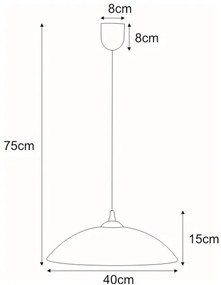 Závěsné svítidlo K-3510 z řady UFO