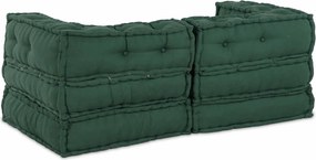 Modulová pohovka 2 ks Textil Zelená 140 x 70 x 56 cm 3315076