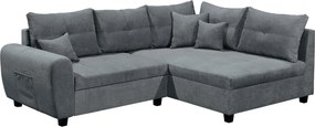 XXXLutz ROHOVÁ SEDAČKA, textil, kompozitní dřevo, antracitová MID.YOU - Sedací soupravy - 002220035601