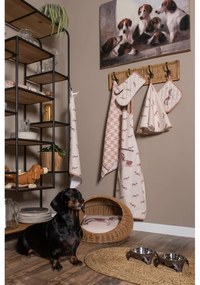Bavlněná čtvercová utěrka s jezevčíkem Dachshund Love – 50x70 cm