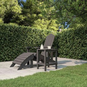 Zahradní stolek Adirondack antracitový 38 x 38 x 46 cm HDPE 318642
