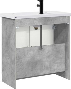 Sada koupelnového nábytku Betonově šedá 78,5 x 37,5 x 81 cm 3404137