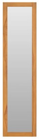 Nástěnné zrcadlo s poličkami 30 x 30 x 120 cm masivní teak 289070