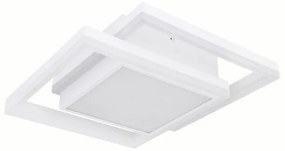 GLOBO SMART LIGHT 67225-24FSH SQUARES stropní svítidlo LED 21W/1300lm 3000-6000K bílá, opál, stmívatelné, dálkové ovládání Inteligentní osvětlení Tuya smart