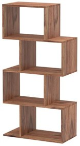 Indický nábytek - Knihovna Rami 60x120x30 z indického masivu palisandr Světle medová