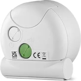 Braun BNC001 bílá / Klasický budík / Analogový / 1x AA baterie