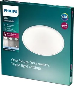 Philips Clear bílé / Přisazené LED svítidlo / 1x18W / 1700lm / 4000K /