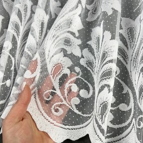 Vitrážová žakárová záclona 7012, výška 60 cm, metráž