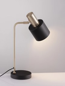 Rustikální stolní lampa Paz černé