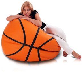 Sedací vak Basketbalový míč Basketball oranžový furin