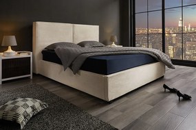 Invicta Čalouněná postel ROCO 180x200 s úložným prostorem béžová 45921