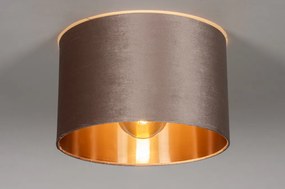 Stropní designové svítidlo Wildmore Taupe and Gold 40