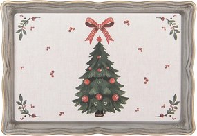 Plastový servírovací podnos / tác se stromky Christmas Harmony - 31*22*2 cm