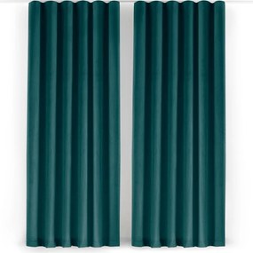 Sametový dimout závěs v petrolejové barvě 140x250 cm Velto – Filumi