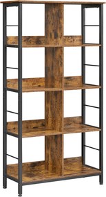 XXXLutz REGÁL, hnědá, černá, uhlíková ocel, 80/149/33 cm Boxxx - Online Only regály & police - 002543000124