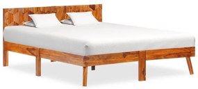 288446 vidaXL Rám postele masivní sheeshamové dřevo 140 x 200 cm