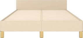 Rám postele bez matrace krémový 120 x 200 cm textil 3125046