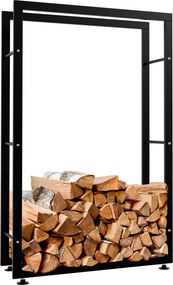 Stojan na palivové dřevo Keri V2 25x80x125 – černá