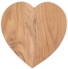 CÔTÉ TABLE Dřevěné prkénko Coeur Dalbert, přírodní barva, dřevo