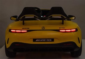 LEAN CARS Elektrické autíčko Mercedes GT63 AMG DK-GT63 24V LCD žluté