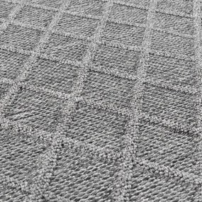 Ayyildiz, Kusový koberec Patara 4953 Grey – na ven i na doma, 80x250, šedá, chodba / předsíň